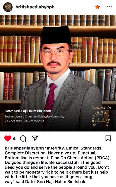 Dato Seri Halim Ishak Posted On Linkedin