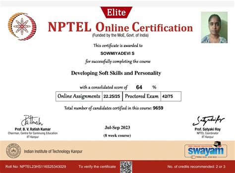 Sowmiya Devi On Linkedin Nptel Continuouslearning Professionaldevelopment