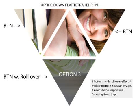 Javascript Create Tetrahedron With Each Individual Shape Linking To