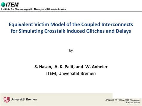 Pdf Equivalent Victim Model Of The Coupled Interconnects For