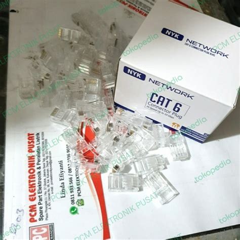 Jual Conector Konektor Rj Rj Cat Cat Harga Per Kotak Isi Pcs Jakarta Barat Pcm