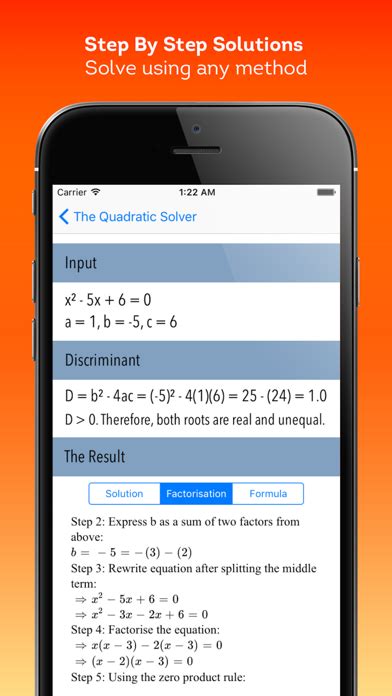 The Quadratic Solver Para Ios Iphoneipod Touch Baixar Grátis No