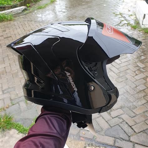Jual Helm Js Armor Original Helm Pria Dewasa Helm Cowok Keren Helm Desain Terbaru Helm Half Face