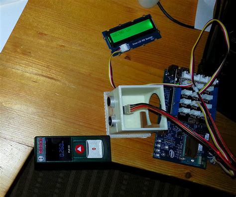Intel Iot Edison Sonar Rangefinder Distance Meter 3 Steps Instructables