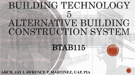 Building Technology Wall Panel Systems Ppt