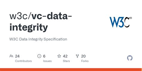 GitHub W3c Vc Data Integrity W3C Data Integrity Specification