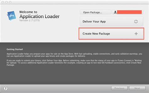 Ios Application Loader Create New Package From File Different