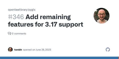 Add Remaining Features For 317 Support · Issue 346 · Openlawlibrary