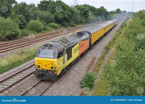 Network Rail Plain Line Pattern Recognition Test Train Editorial Image
