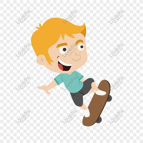 소년 스케이트 보딩 벡터 소재 Png 일러스트 무료 다운로드 Lovepik