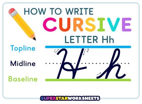 Cursive H Superstar Worksheets