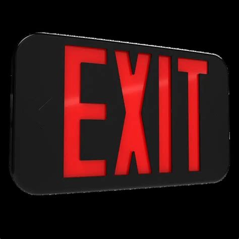Objetos Bim ¡descarga Gratis Exit34 Exit Sign Bimobject