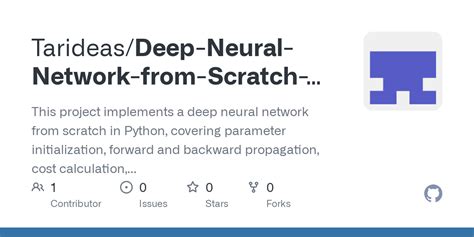 deep neural network from scratch forward and backward propagation with parameter updates main