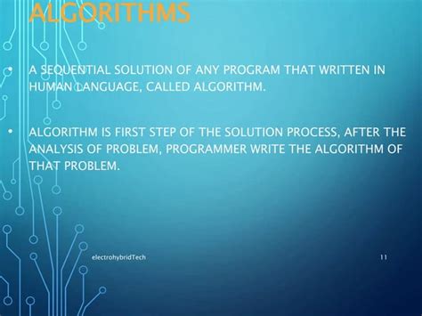 C Program Execution And Algorithm Pptx