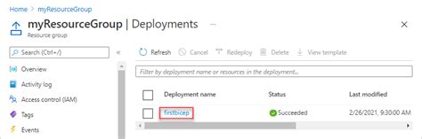 教程 创建和部署 Azure 资源管理器 Bicep 文件 Azure Resource Manager Azure Docs