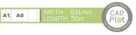 Cad Plot Inkjet Plotter Paper 90g M² 841mm X 50m Box 4