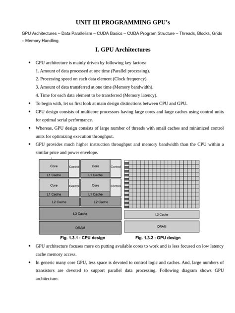 Ds1822 Parallel Computing Unit3 Pdf Parallel Computing Graphics