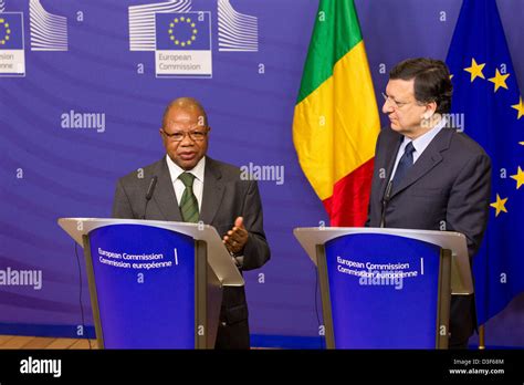 Diango Django Cissoko Prime Minister Of Mali Meets Jose Manuel Barroso