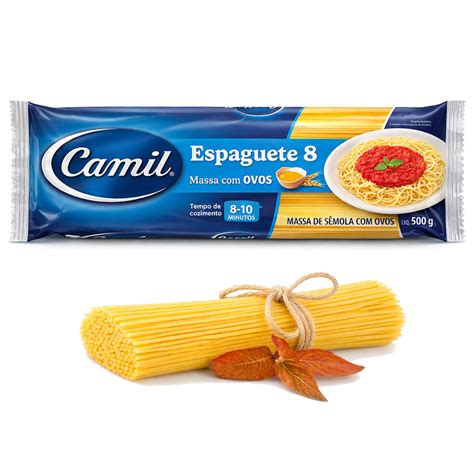 Macarrão Espaguete Camil N8 Massa Com Ovos 500g