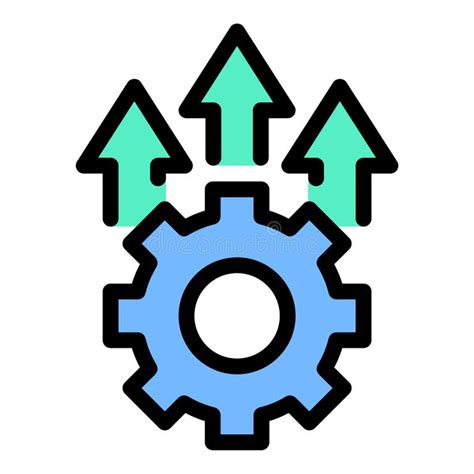 Upgrade Icon Flat Line Style Illustration Representing Improvement Progress And Advancement