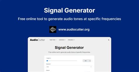 professional audio signal generator and waveform tool