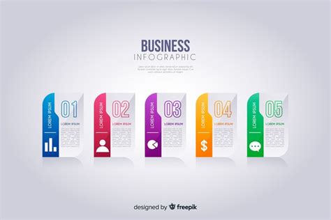 비즈니스 인포 그래픽 무료 벡터