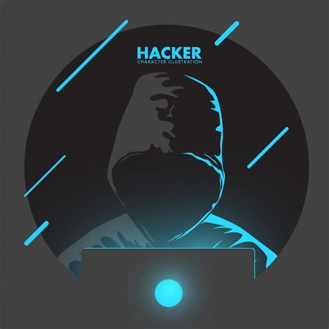 Premium Vector Computer Hacker Illustration