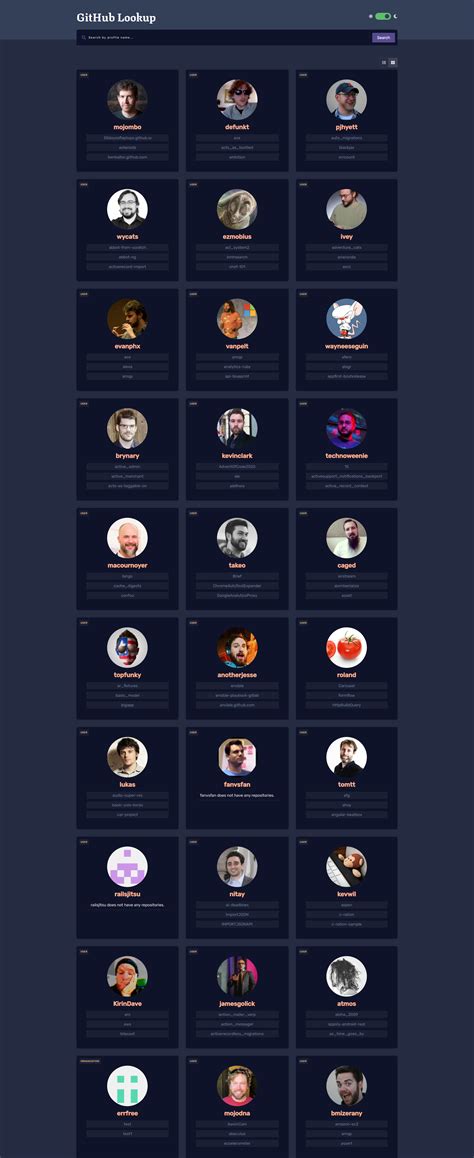 Github Dvalogithub Lookup Simple React App Powered By Githubs Api