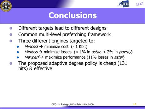 Ppt Multi Level Adaptive Prefetching Based On Performance Gradient