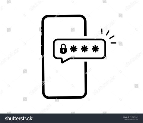 Phone Password Password Protected Icon Phone Stock Vector Royalty Free 1915977649 Shutterstock