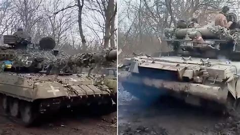 У ВСУ заметили редкий дизельный танк Т-80УД "Берёза"