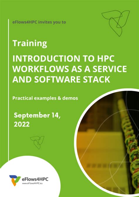 INTRODUCTION TO HPC WORKFLOWS AS A SERVICE AND SOFTWARE STACK EFlows HPC