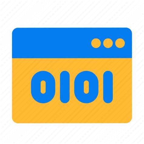 Binary Code Virtual Icon Download On Iconfinder