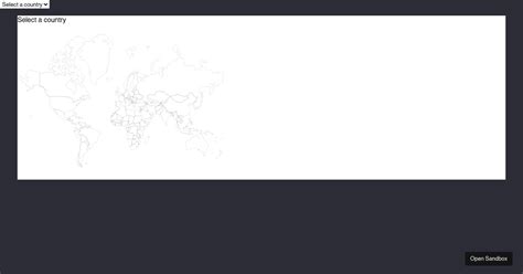 React Worldmap Example Forked Codesandbox