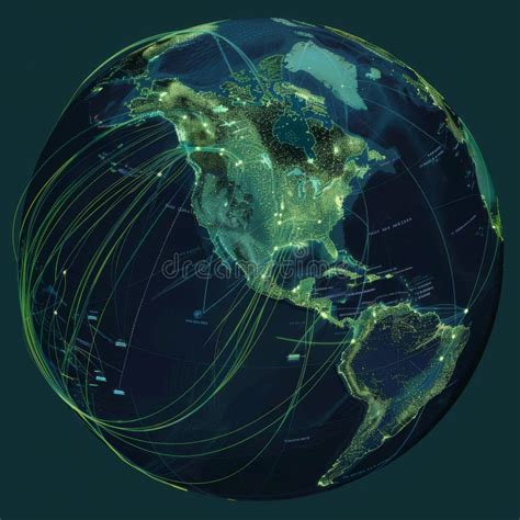 Digital Global Connectivity Concept Stock Photo Image Of Earth Nodes