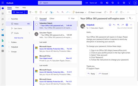 microsoft 365 password expiration notification email sharepoint diary