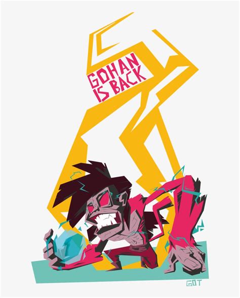 Gohan Is Back Graphic Design 676x957 Png Download Pngkit