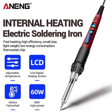 Jual ANENG Solder Listrik Adjustable Temperature LCD Display EU