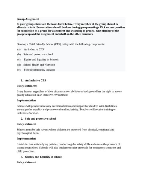 End Of Module 4 Assignment Pdf Inclusion Education Learning