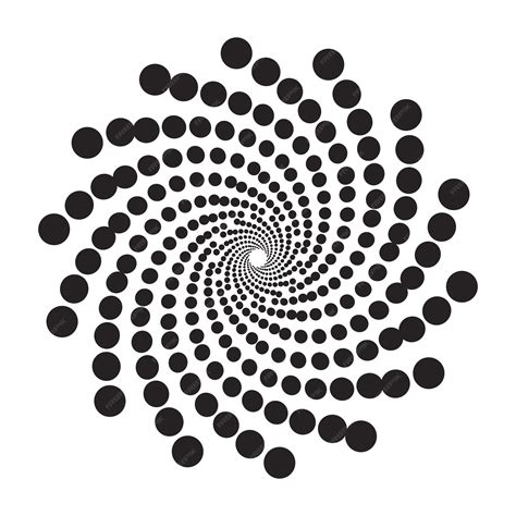 Premium Vector Circular Halftone Dots Background Illustration Design