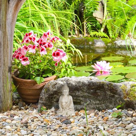 Relaxdays Statue Bouddha Assis Résistant Aux Intempéries Et Au Gel