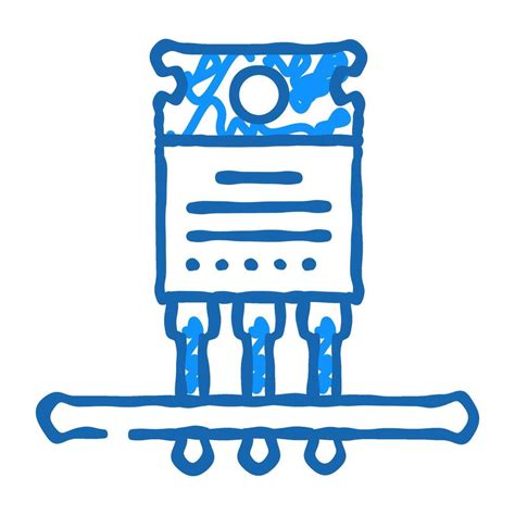 Transistor Installation Electronics Icon Doodle Illustration 49840097