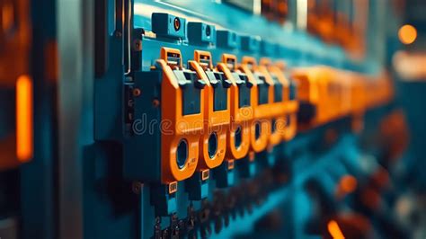 Electrical Panel Showing Fuses Connecting Power Supply In Data Center