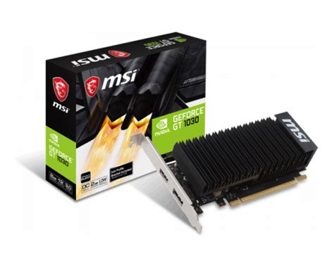 Msi Nvidia Geforce Gt1030 2gb 64 Bit Gt 1030 2gh Lp Oc V809 2825r Comapny Title Text