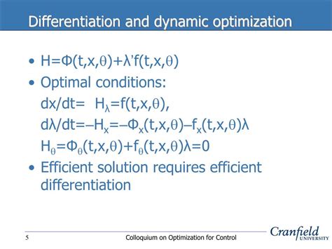 Ppt Dynamic Optimization And Automatic Differentiation Powerpoint Presentation Id
