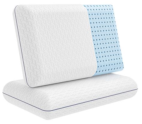Vaverto Gel Memory Foam Pillow Standard Size 2 Pack