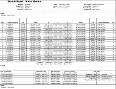 Electrical Panel Label Excel Template Panel Schedule Examples Format Pdf Examples Mungkin Bisa