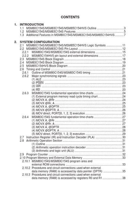 Msm85c154hvs Msm83c154s Cmos 8 Bit Microcontroller Etc