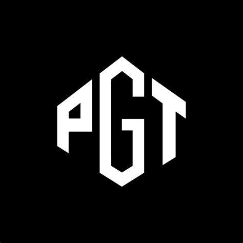 Diseño De Logotipo De Letra Pgt Con Forma De Polígono Diseño De
