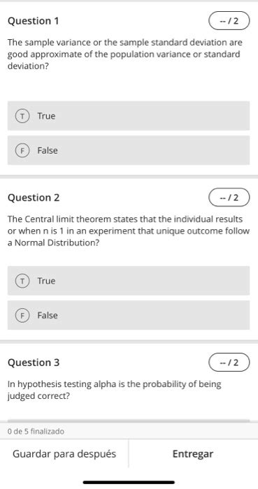 Solved Question 1 The Sample Variance Or The Sample Standard